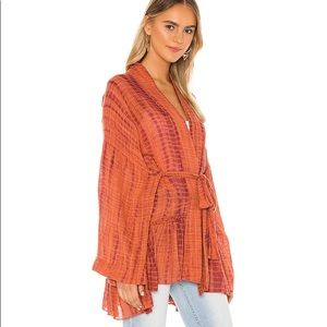 Free People | Tops | Free People Sasha Tie Dye Kimono | Poshmark